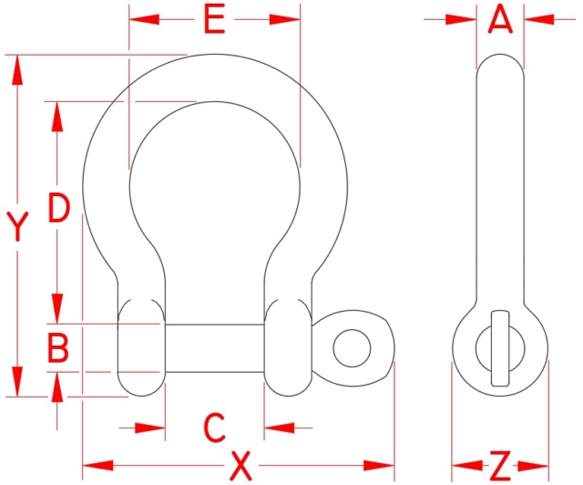 Stainless Steel Shackles | Marine & Industrial Use - Unicorn Stainless