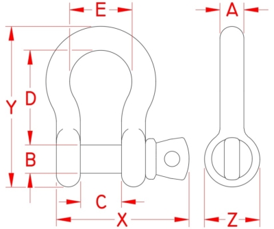 Stainless Steel Shackles | Marine & Industrial Use - Unicorn Stainless