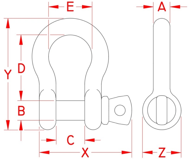 Stainless Steel Shackles | Marine & Industrial Use - Unicorn Stainless