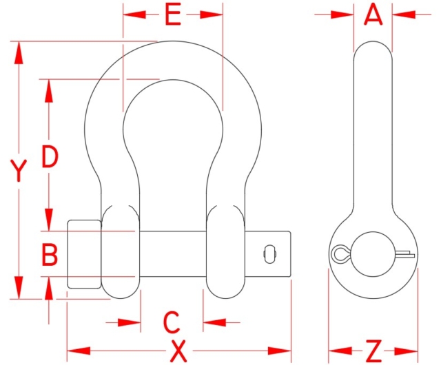 Stainless Round Pin Anchor Shackle for Secure Connections - Unicorn ...