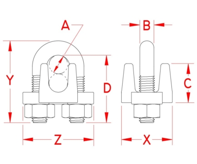 Stainless Steel Wire Rope Clips & Clamps | Unicorn Stainless