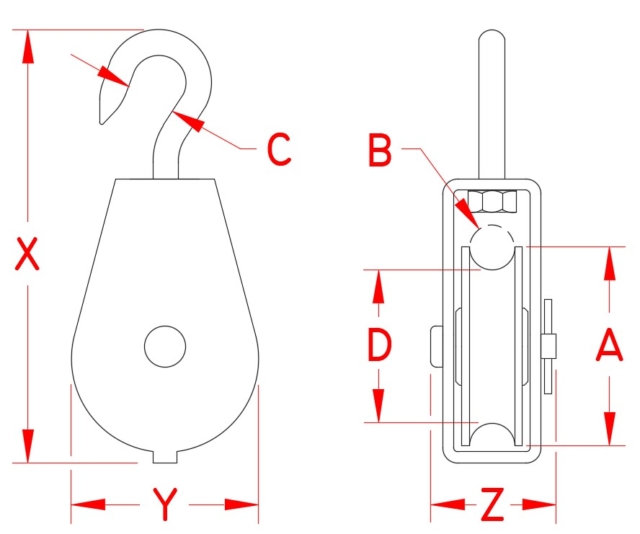 Stainless Swivel Block with Hook for Rigging Applications - Unicorn ...