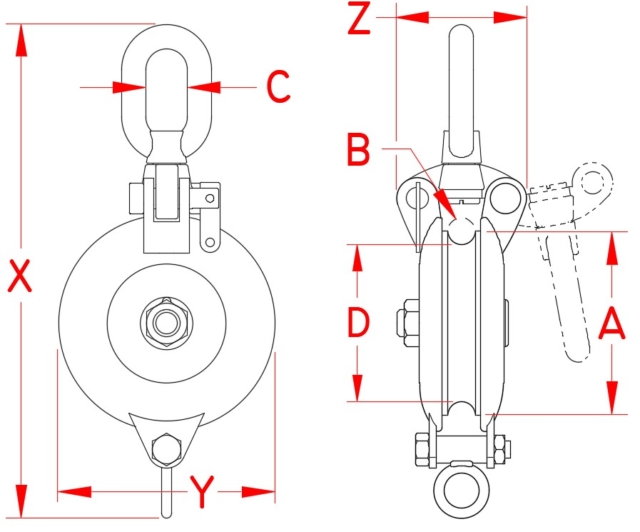 Stainless Snatch Block For Rope - Versatile and Strong - Unicorn Stainless