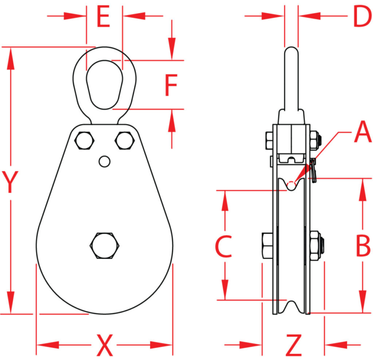 Stainless PULLPRO Swivel Eye Block HiLOAD – Unicorn Stainless