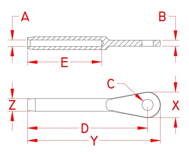 Swage Eye - Unicorn Stainless
