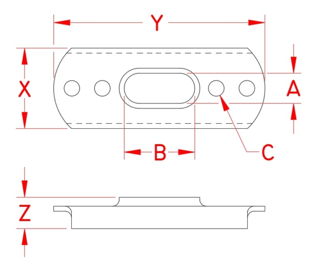 "T" Plate - Unicorn Stainless