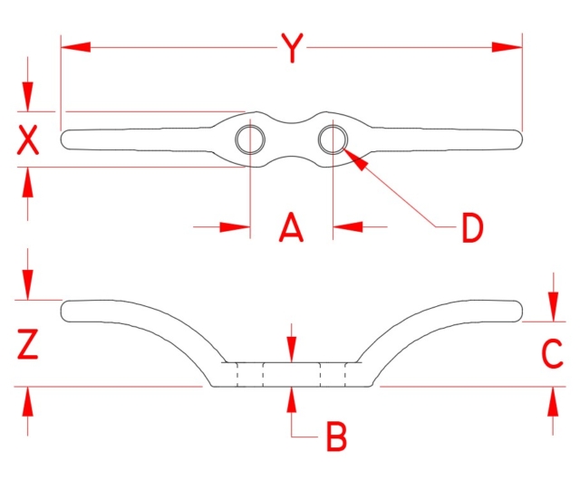 Stainless Steel Cleats | Marine & Dock Cleats | Unicorn Stainless
