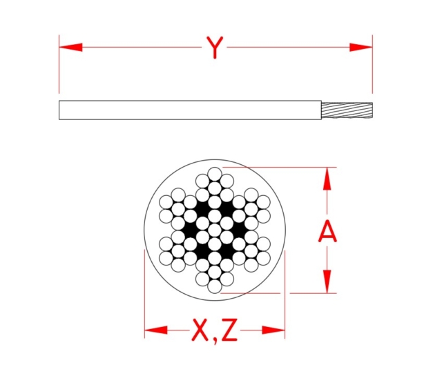 Stainless Lifeline Cable White PVC for Marine Use - Unicorn Stainless
